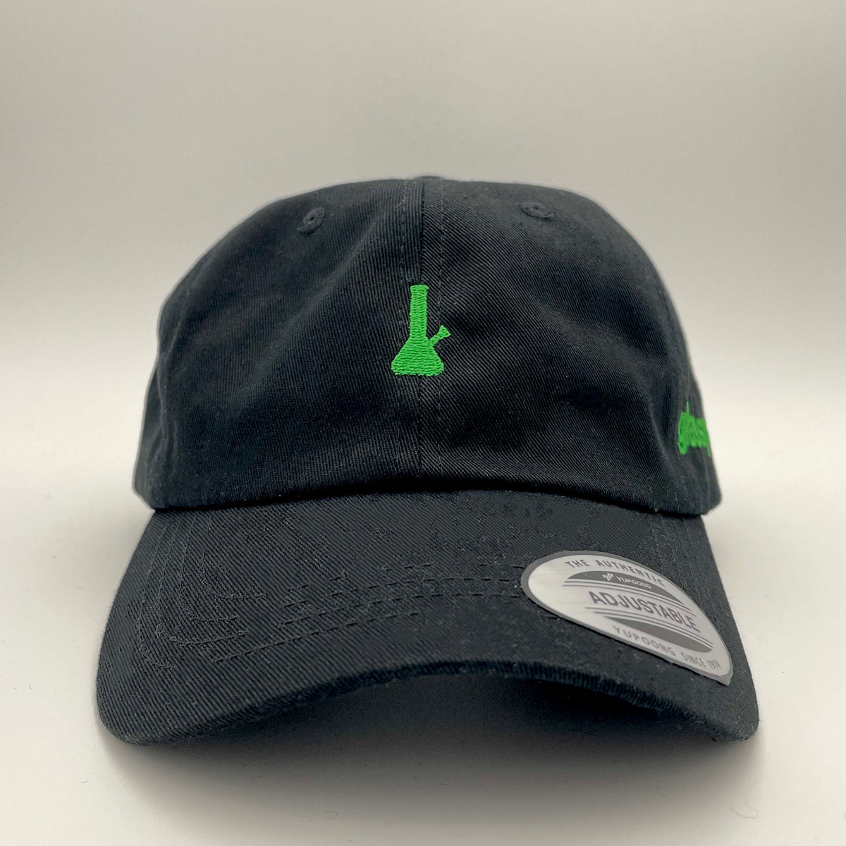 GlassPass Mini Beaker Bong Dad Hat in Black – GlassPass Merch